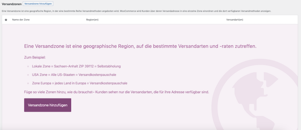 WooCommerce: Versandoptionen und Versandkosten einstellen